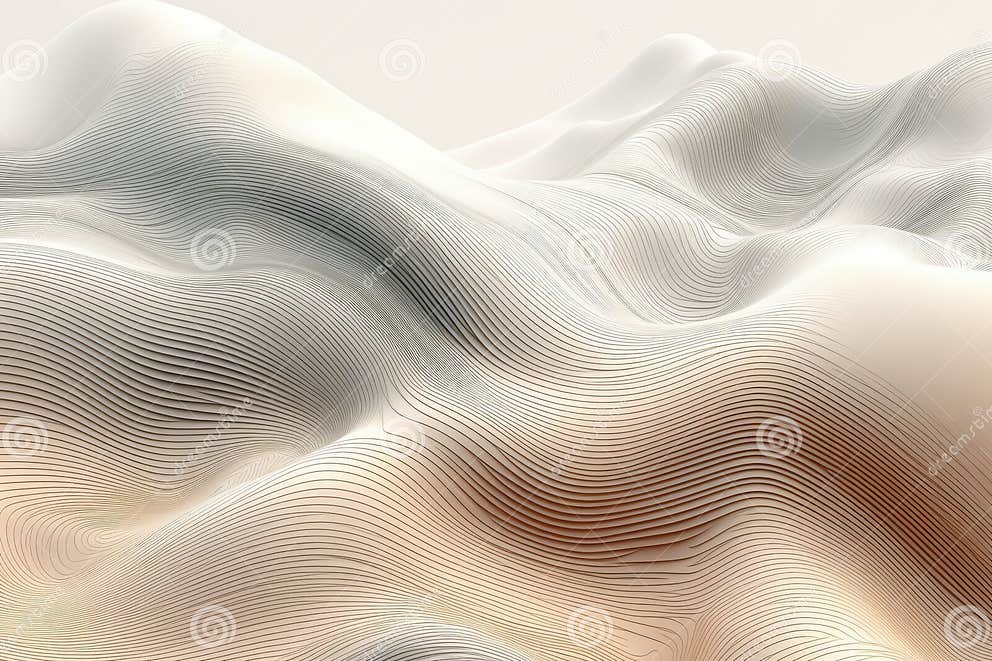 Abstract Minimal Lines Waves Pattern Background Stock Illustration ...