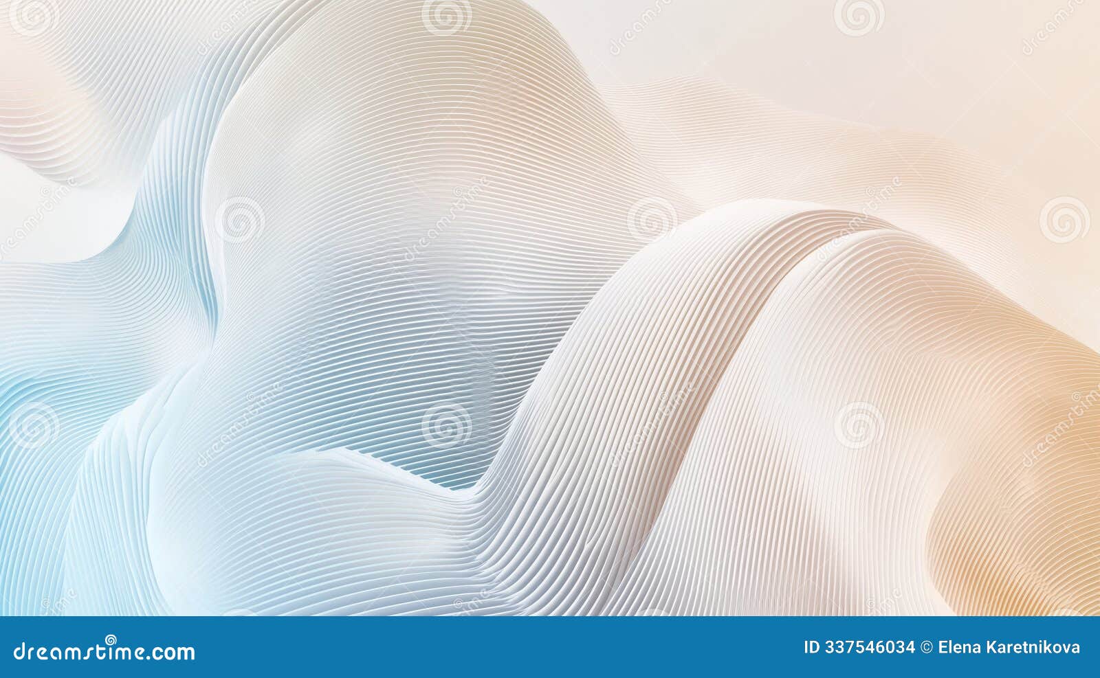 Abstract Minimalist Background with Wavy Stripes Flowing in the Wind ...