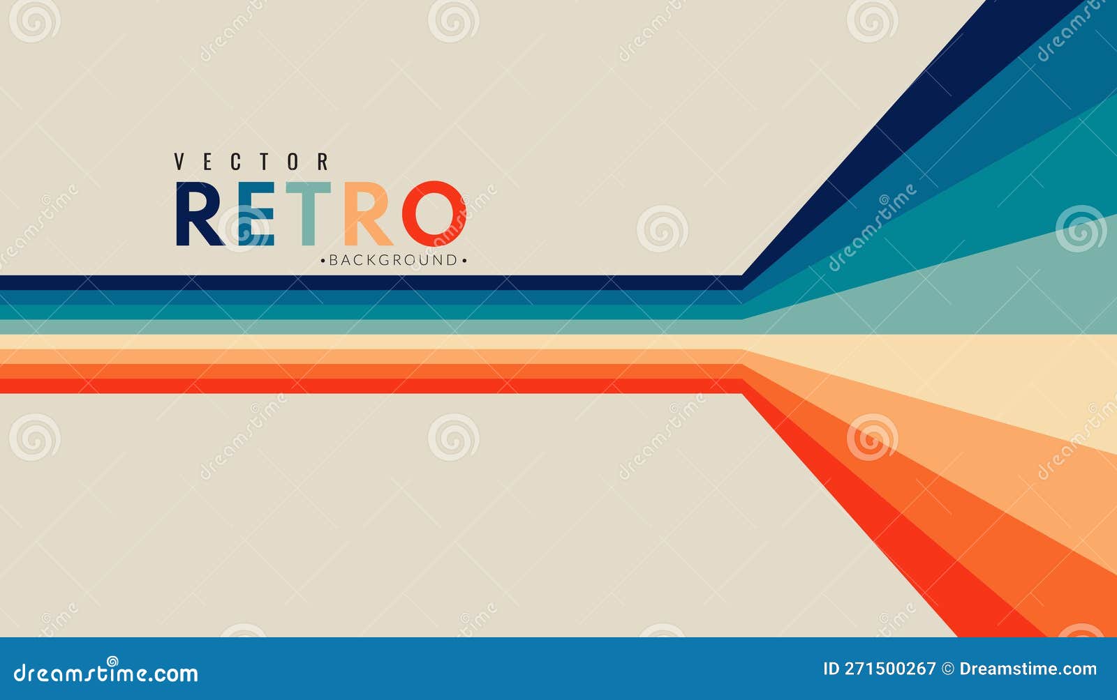 Abstract Minimalist Retro Background with Stripes Elements. Graphic ...