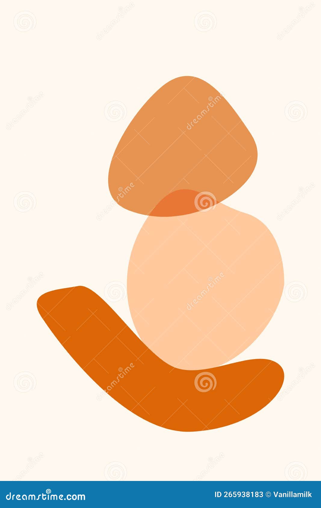 Abstract Minimalist Shape Pattern Background Stock Vector ...