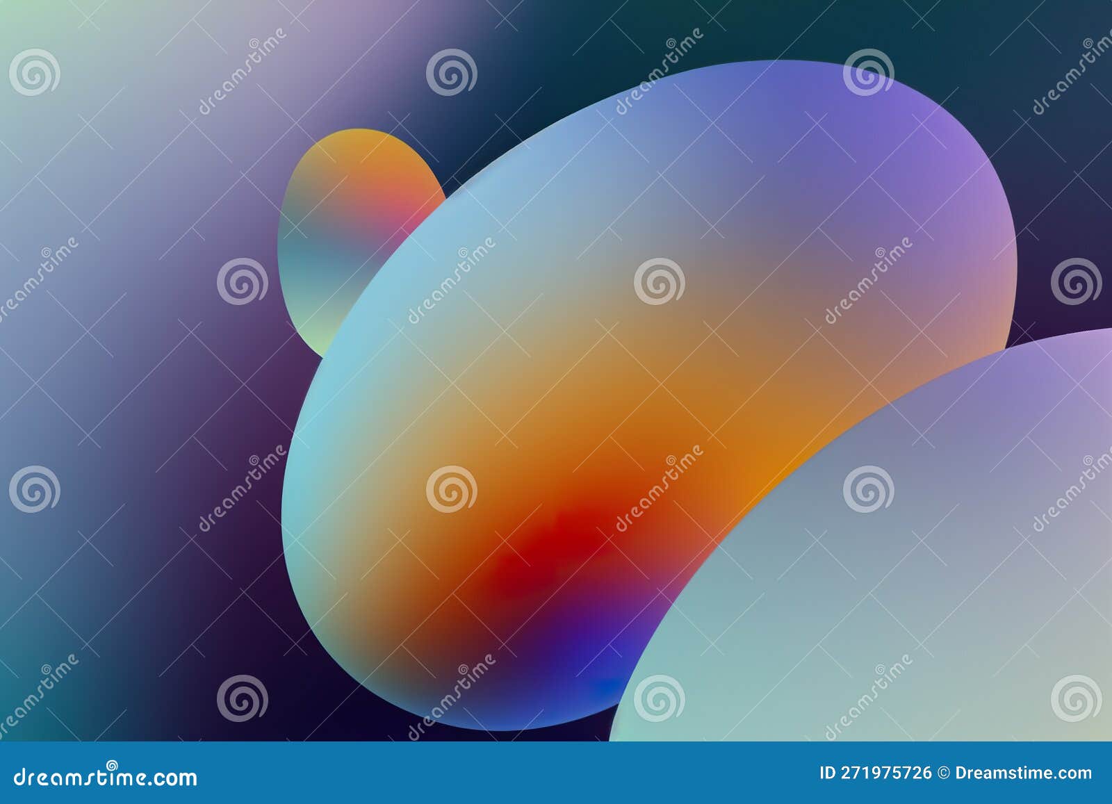 Abstract Minimalistic Background with Volumetric Three-dimensional ...