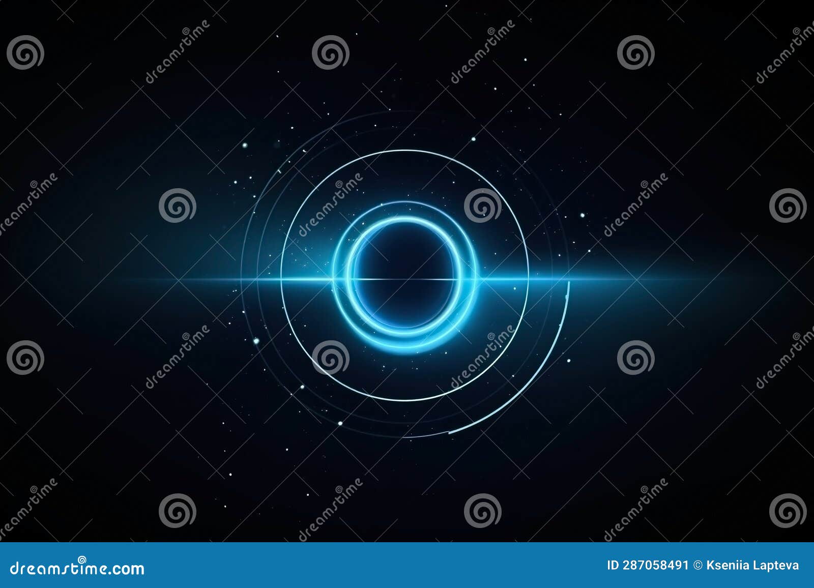 Abstract Minimalistic Blue Futuristic Background. Stock Illustration ...
