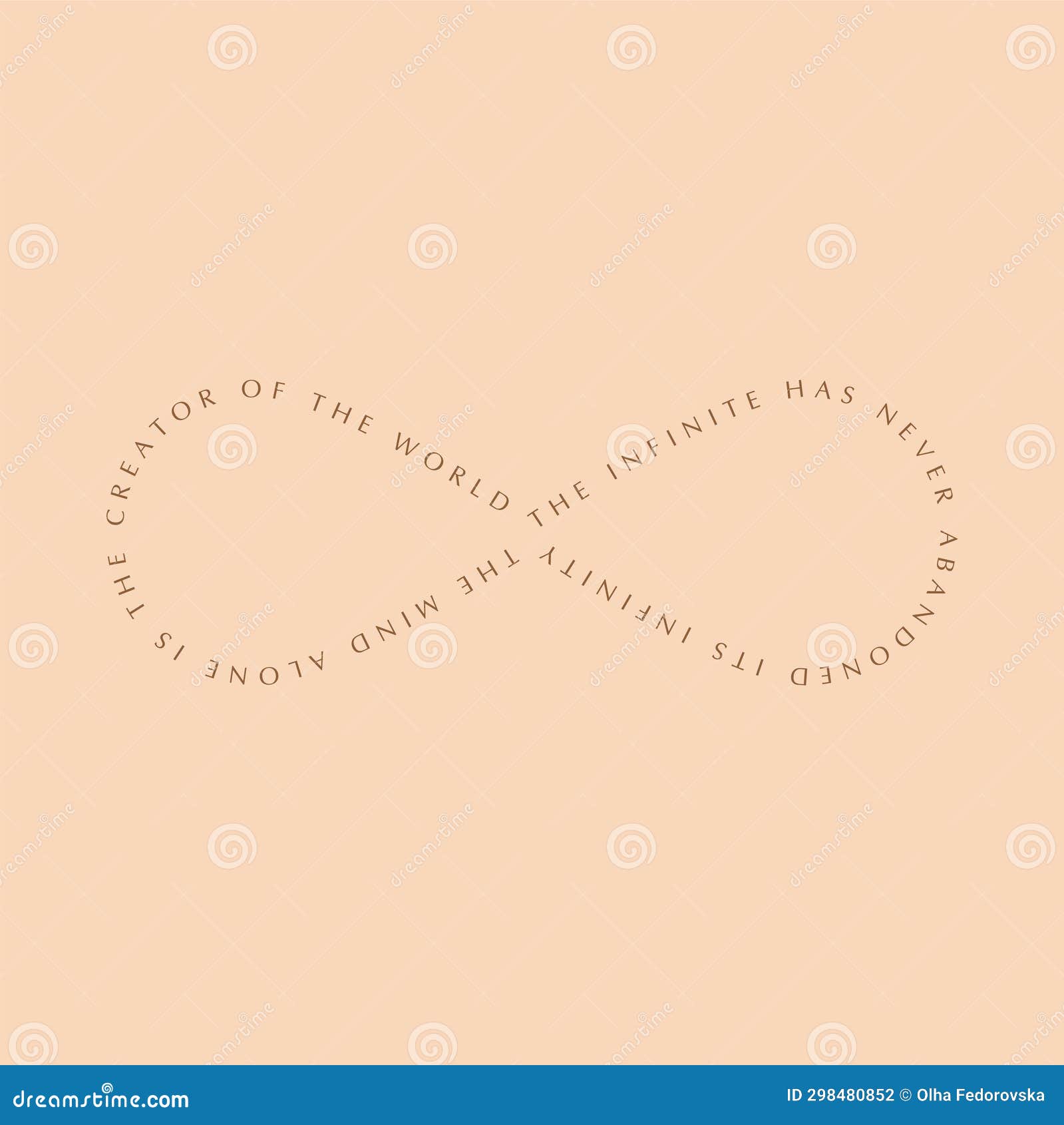 Infinity, Infinity Symbol, Text. Geometric Form, Modern Round Shape ...