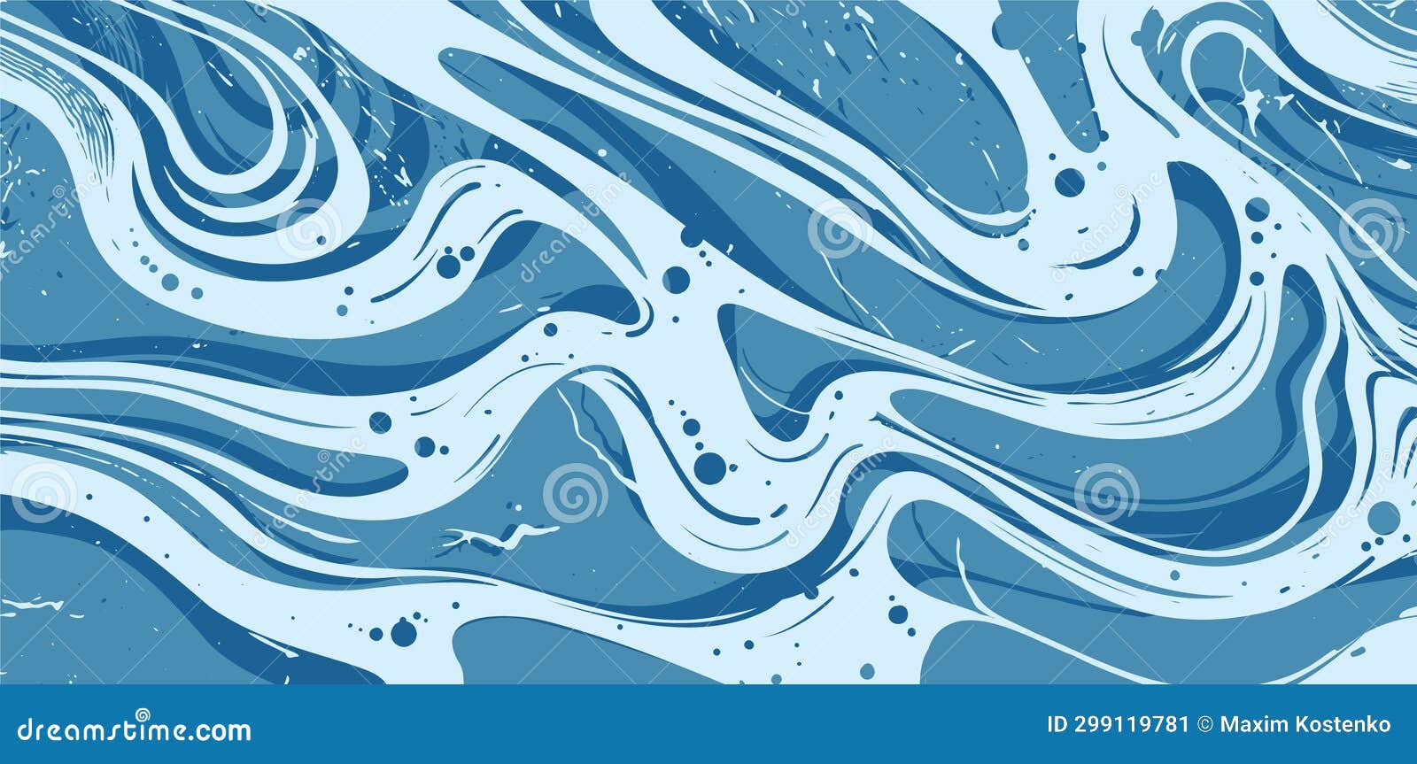 Abstract Minimalistic Design with Smooth Liquid Lines. Stock Vector ...