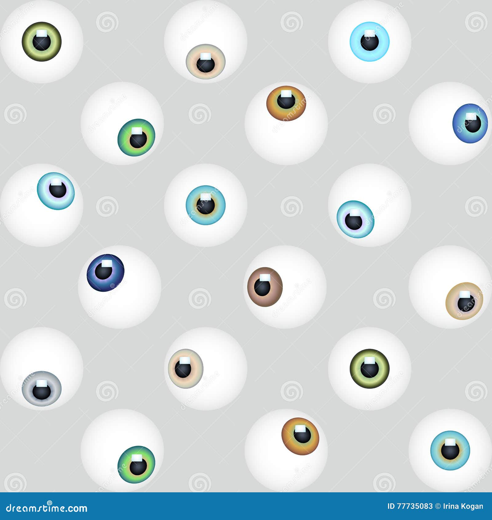 Abstract Minimalistic Eye Vector Seamless Repeat Pattern Stock Vector ...
