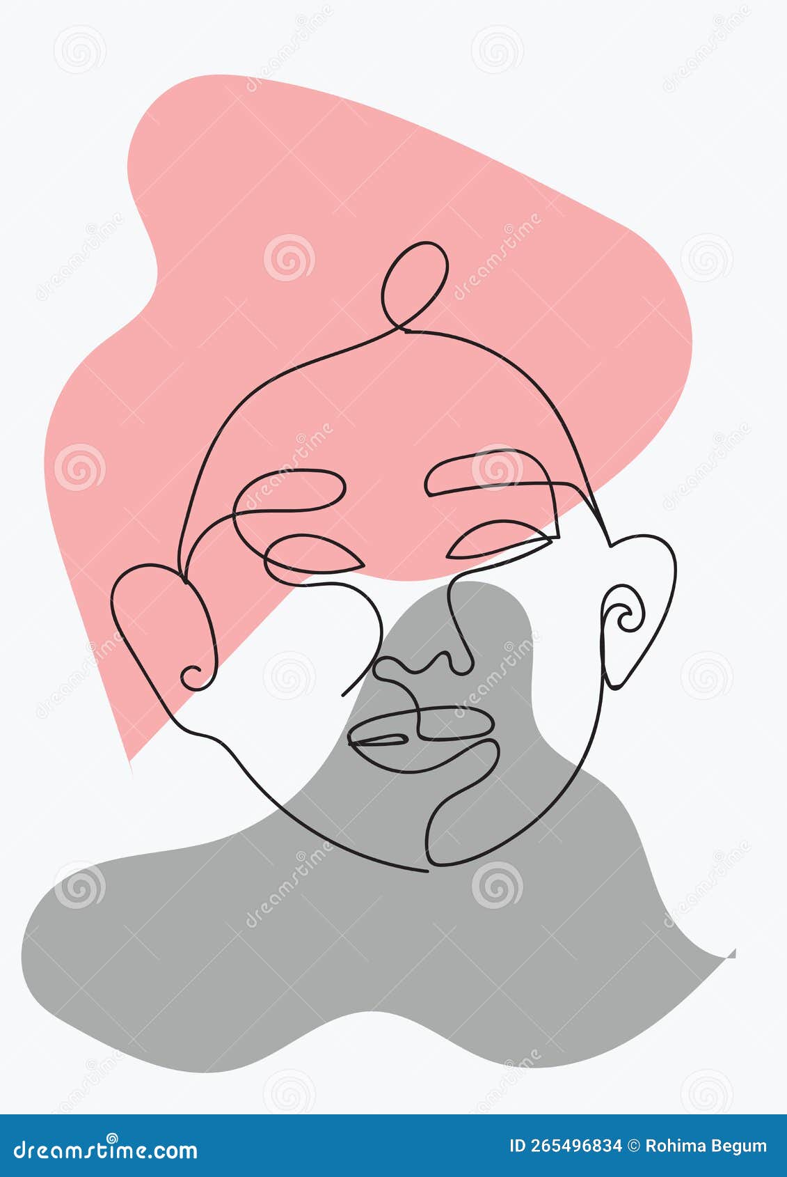 Abstract Minimalistic Female Figure In Underwear Vector Fashion