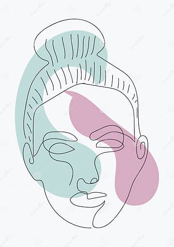 Abstract Minimalistic Female Figure In Underwear Vector Fashion