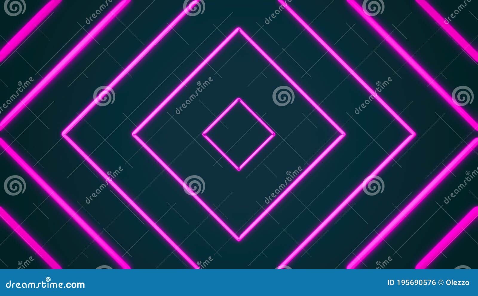 Abstract Minimalistic Geometric Background, Bright Pink Neon Frame for ...