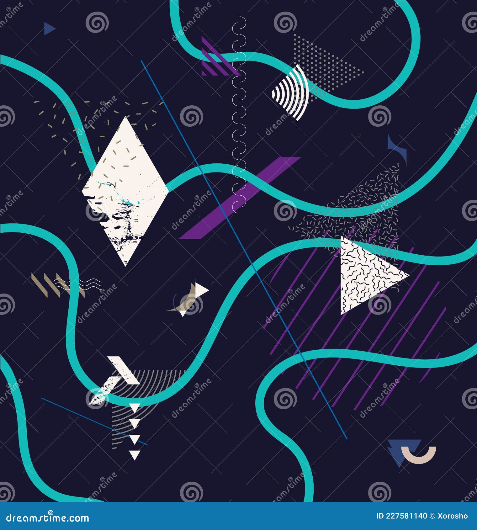 Abstract Minimalistic Geometric Background Stock Vector - Illustration ...