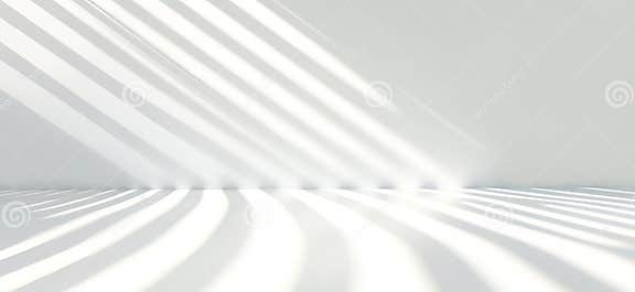 Abstract Minimalistic Interior with Sunlight Streaming through Blinds ...