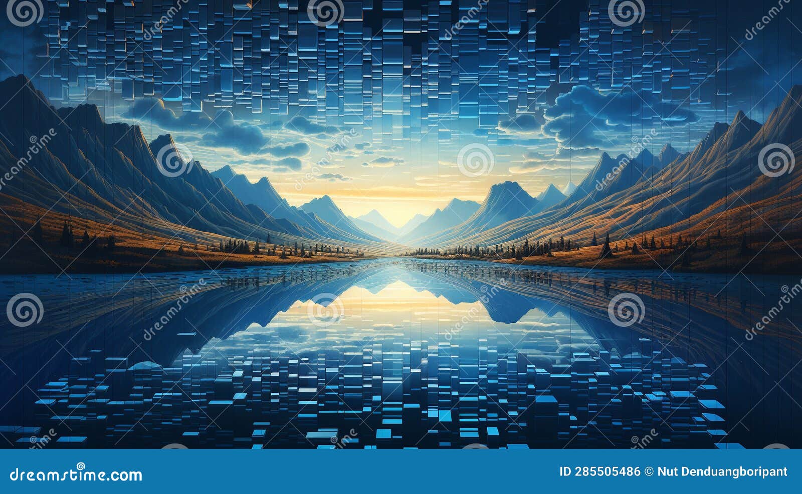 Quantum Mirage stock illustration. Illustration of mechanics - 285505486