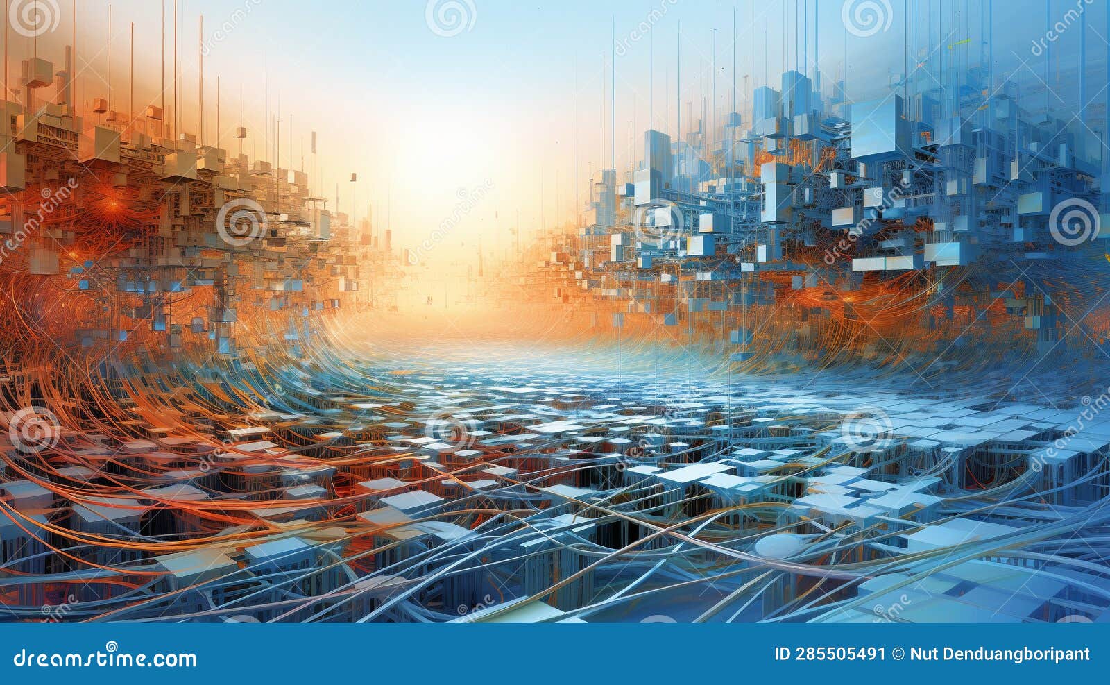 Quantum Mirage stock illustration. Illustration of enigmatic - 285505491