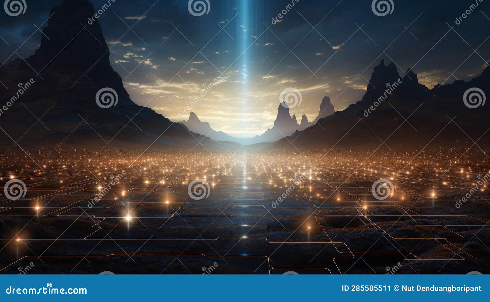 Quantum Mirage stock image. Image of universe, power - 285505511