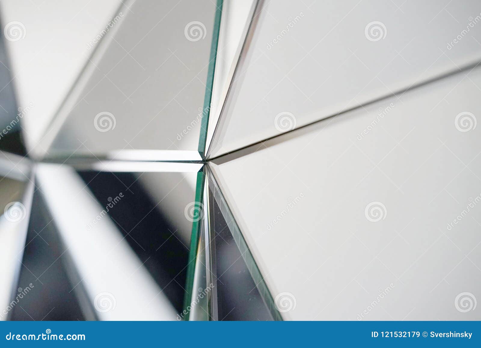 Abstract mirror. Close-up. stock image. Image of diamond - 121532179