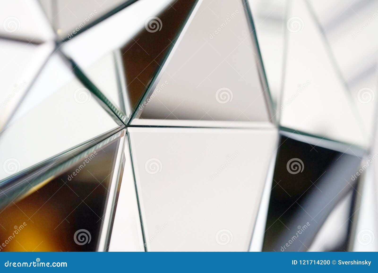 Abstract mirror. Close-up. stock photo. Image of futuristic - 121714200