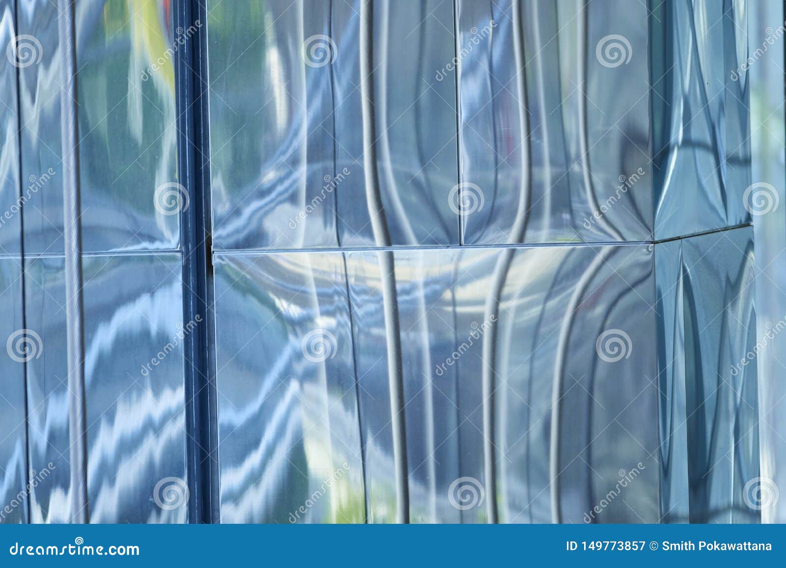 Abstract Mirror Reflection on Geometric Form Building Stock Image ...