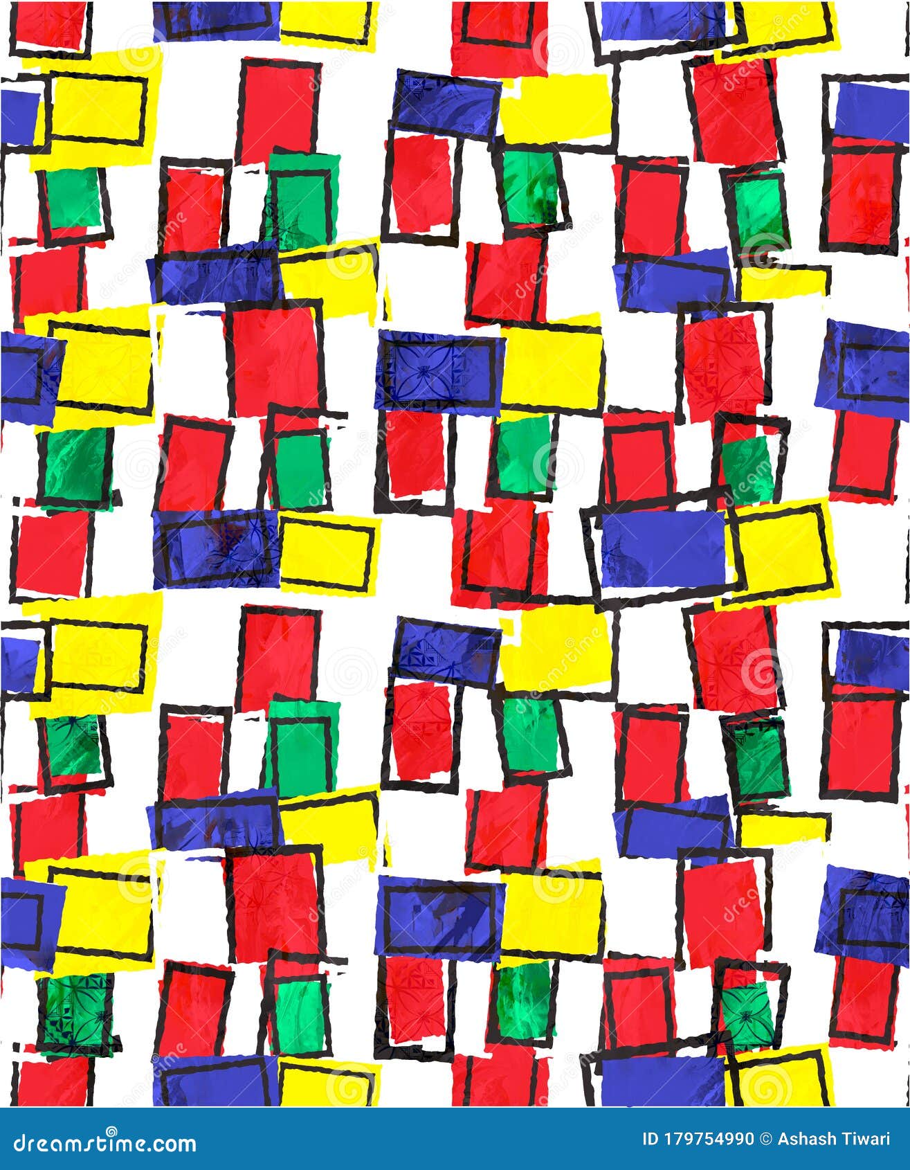 Abstract Mix Geometrical Pattern with Color Backgound Stock ...