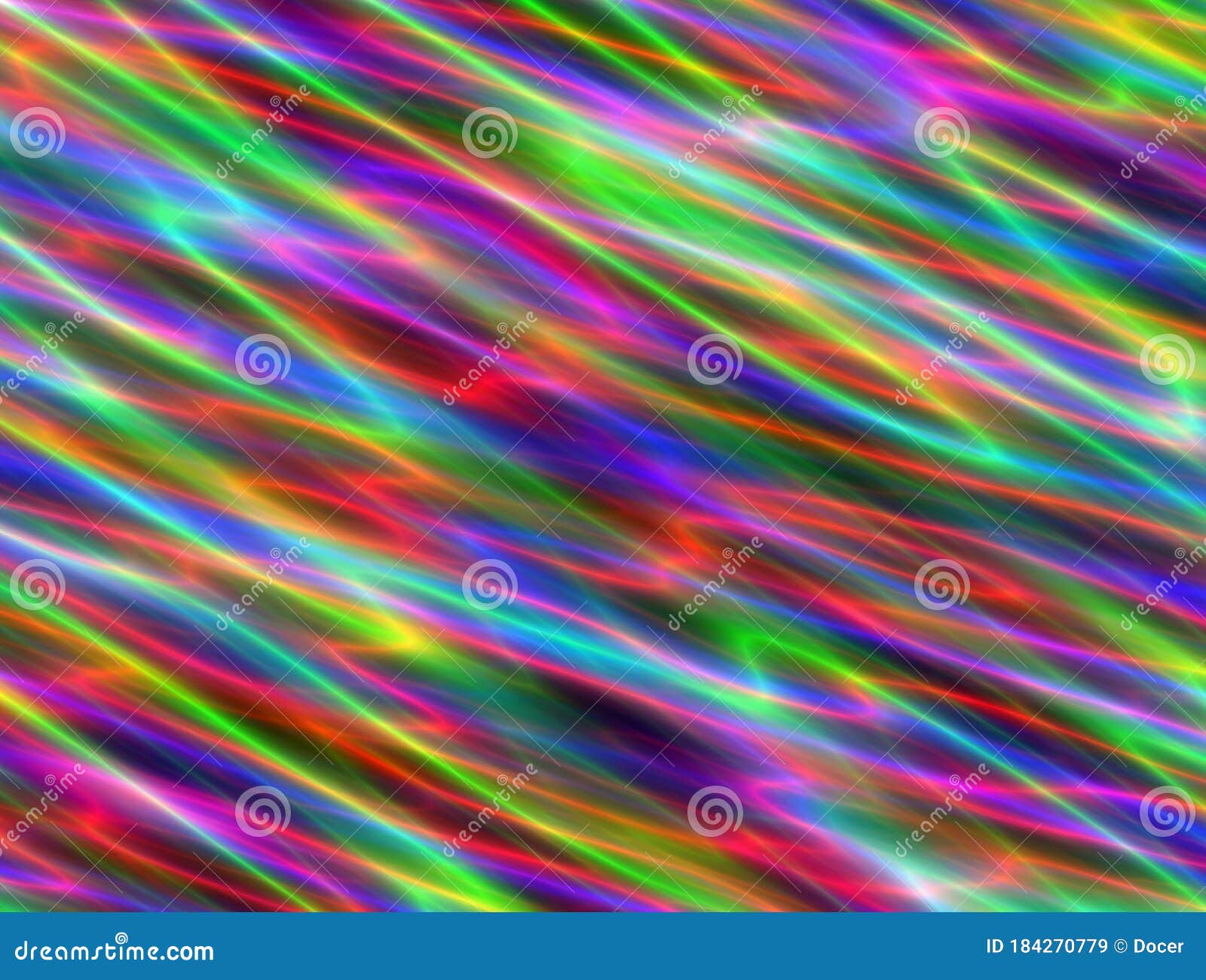 Colorful Squiggly Lines Neat Background. Wavy Lines Fun Design Stock ...