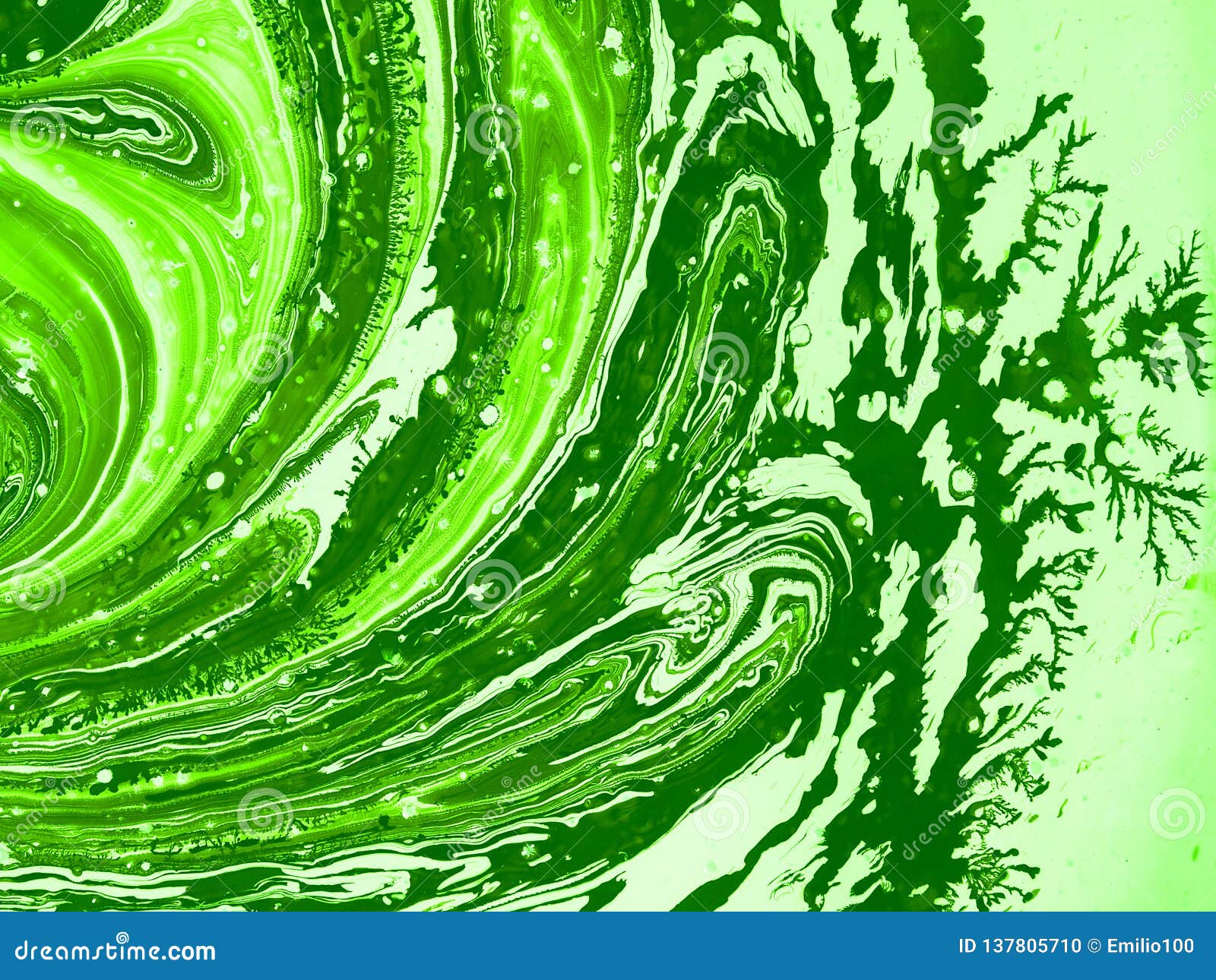 Mixed Green Paint Background Stock Illustration - Illustration of ...