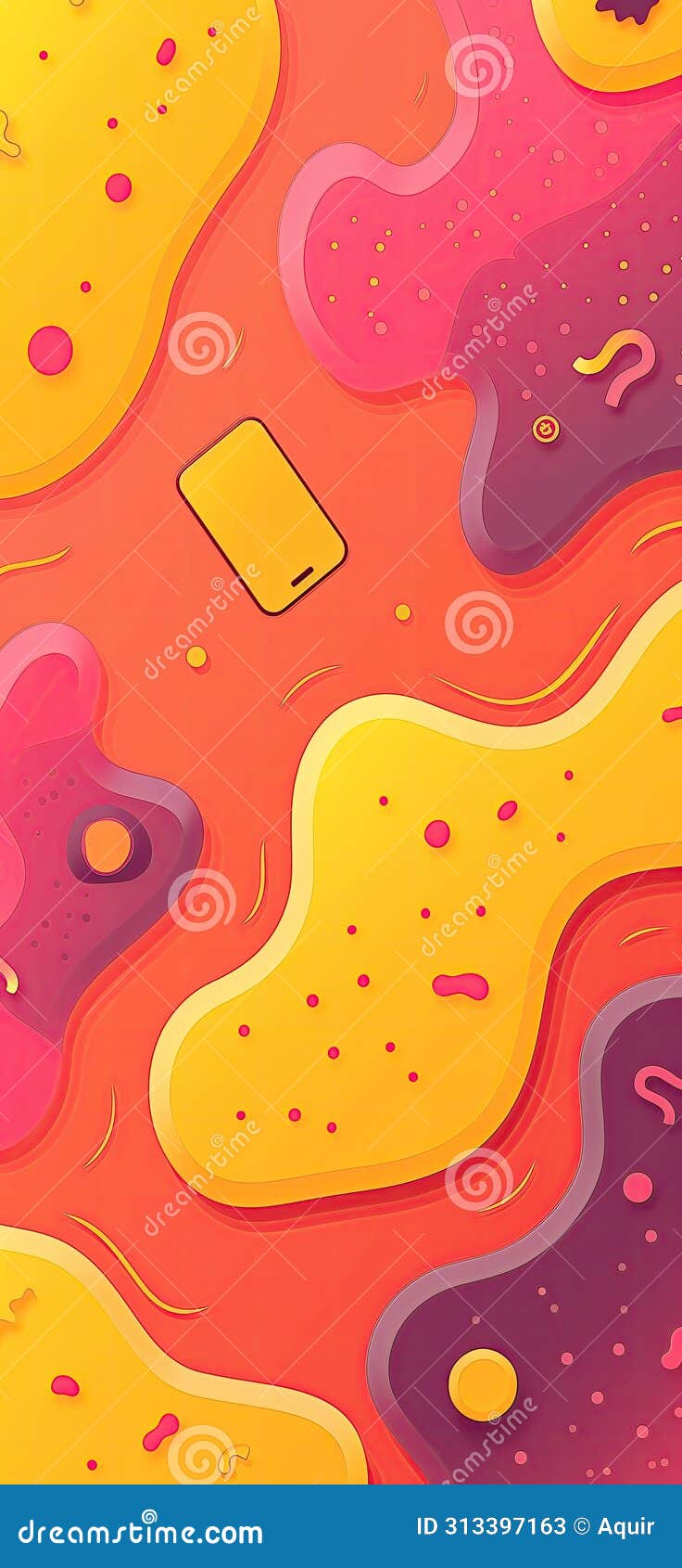 Abstract Mobile Phone Background Stock Illustration - Illustration of ...