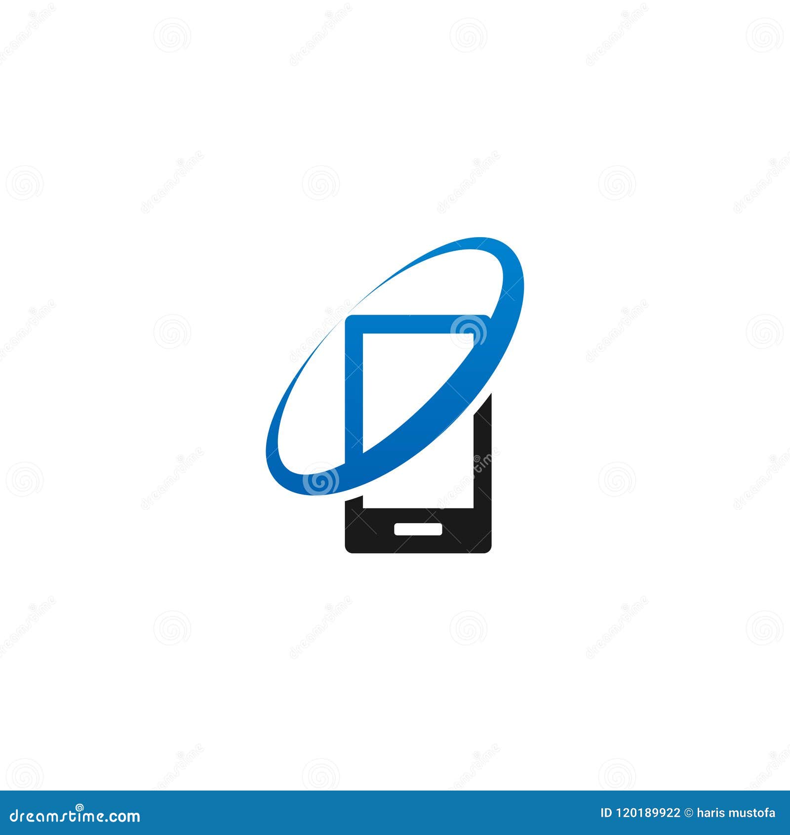 Abstract mobile phone logo stock vector. Illustration of media - 120189922