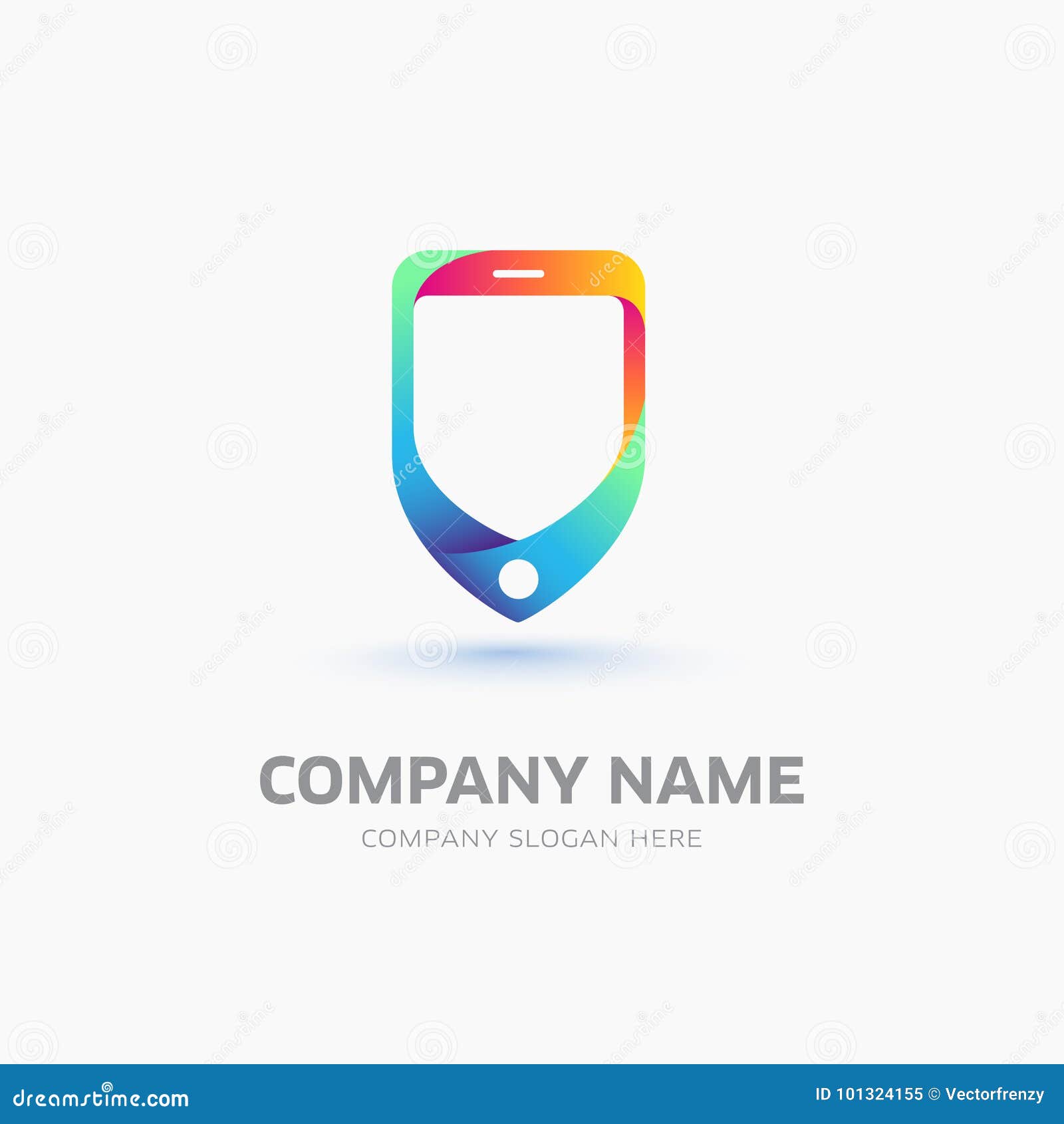 Abstract Mobile Phone Symbol and Logo Template Stock Vector ...