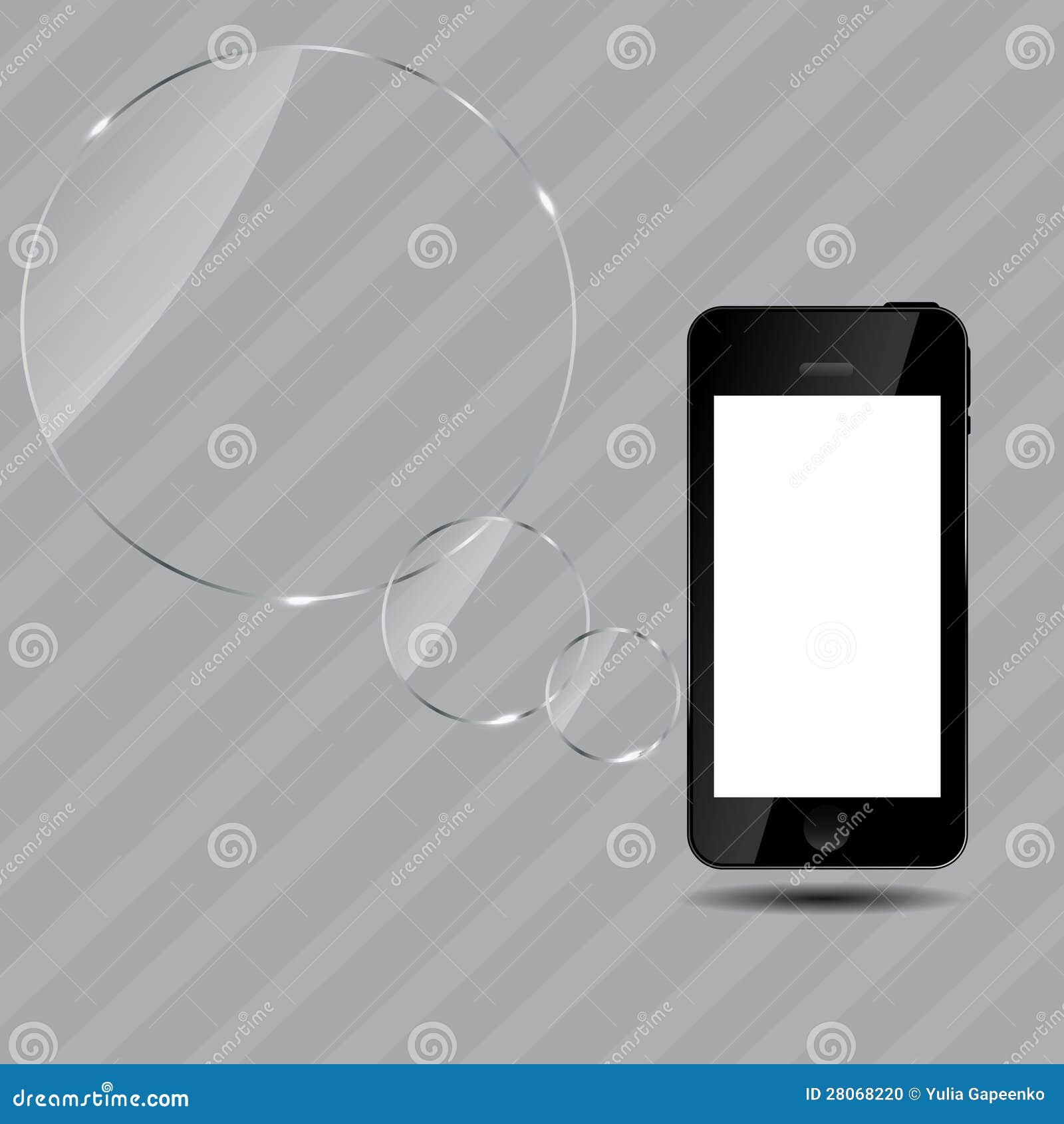 Abstract Mobile Phone Vector Illustration Stock Vector - Illustration ...