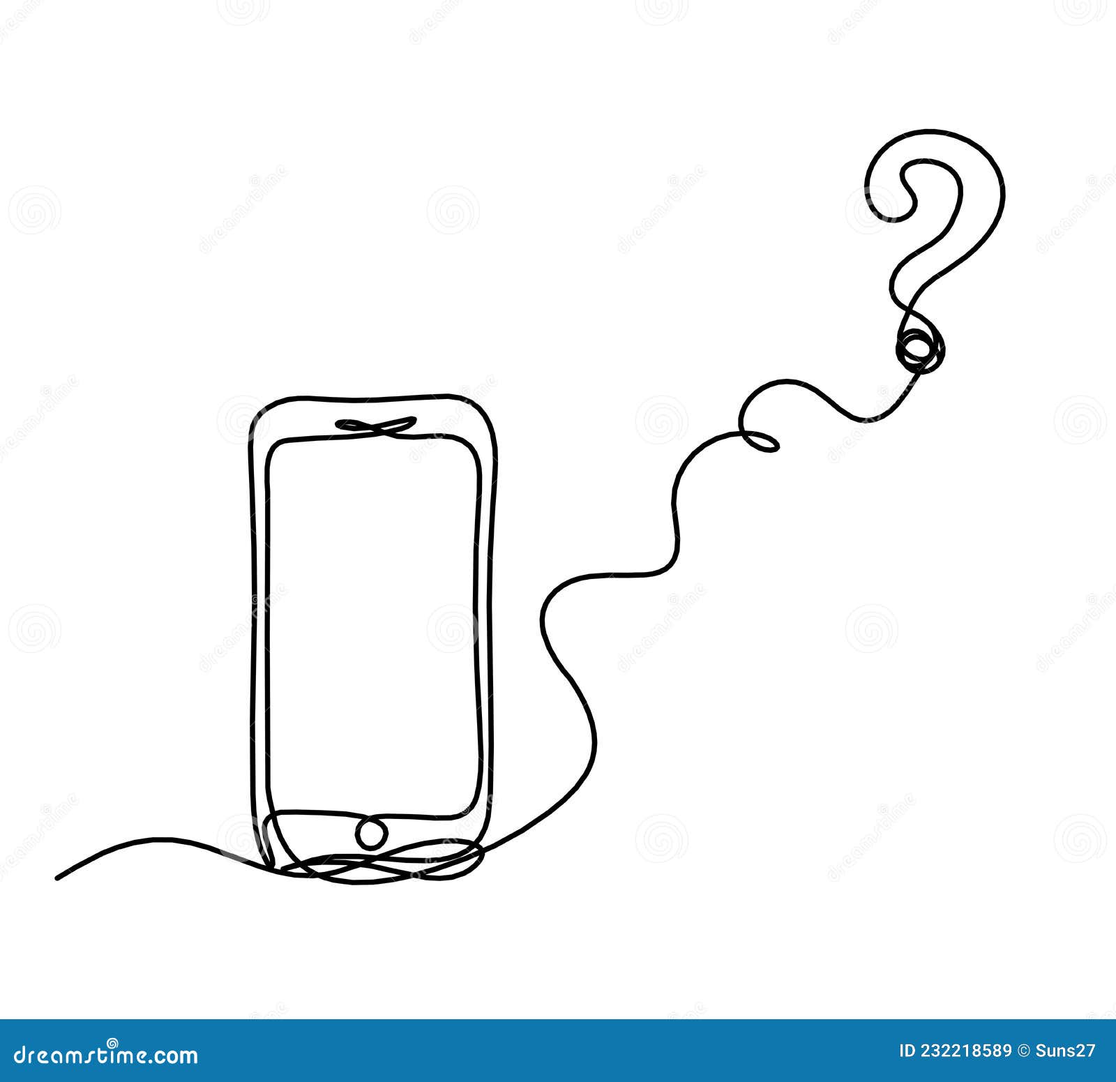 Abstract Mobile with Question Mark Stock Vector - Illustration of ...