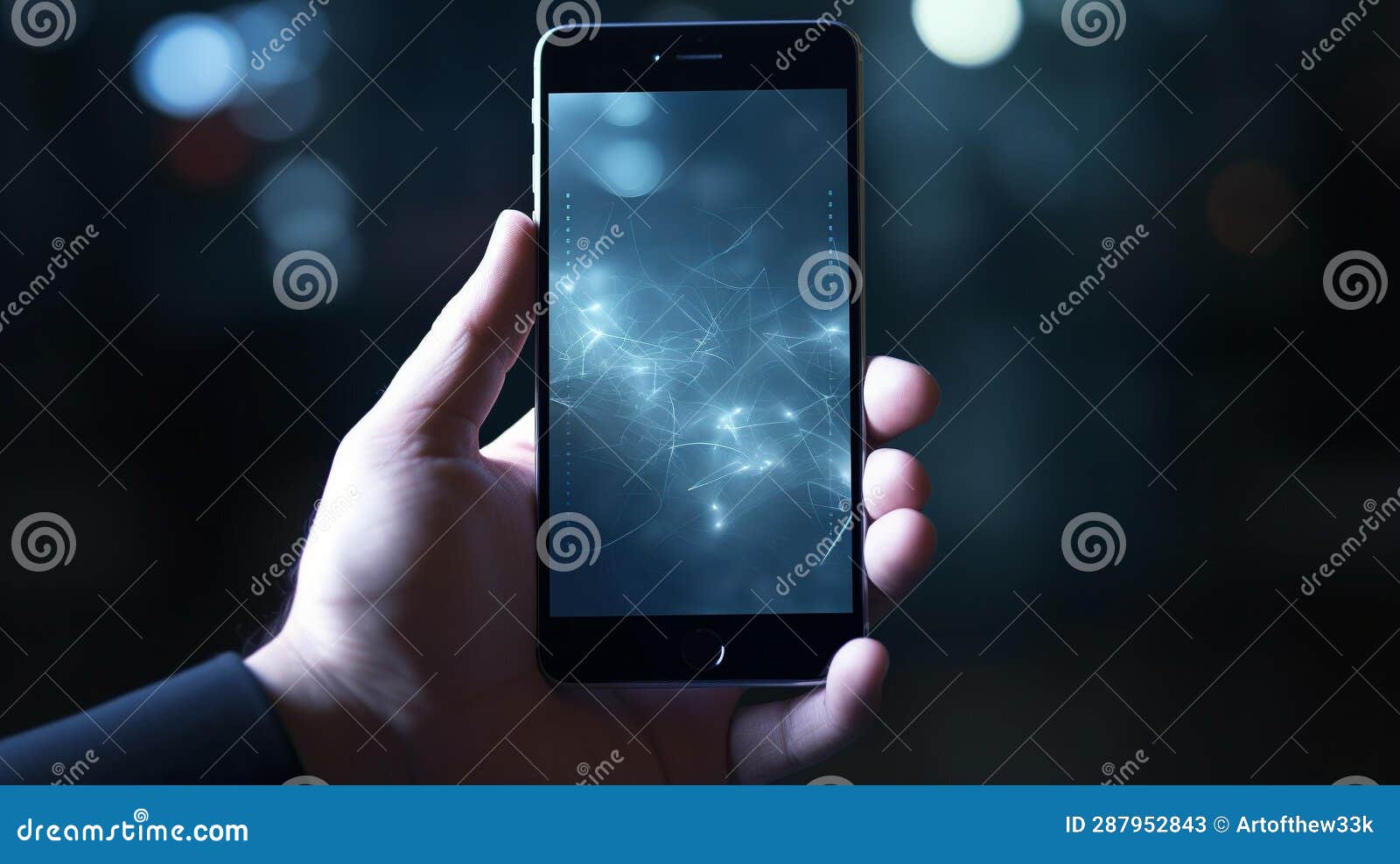 Abstract Mobile Touch Screen: Vibrant and Minimalistic Display Stock ...