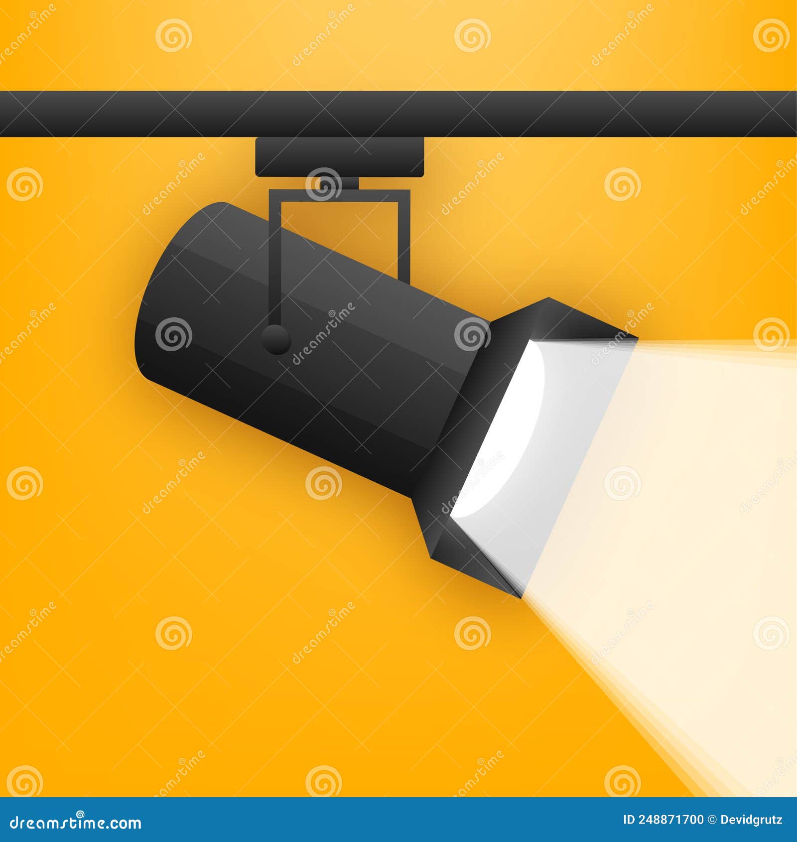 Abstract Mockup with Blue Projecton White Background for Banner Design ...