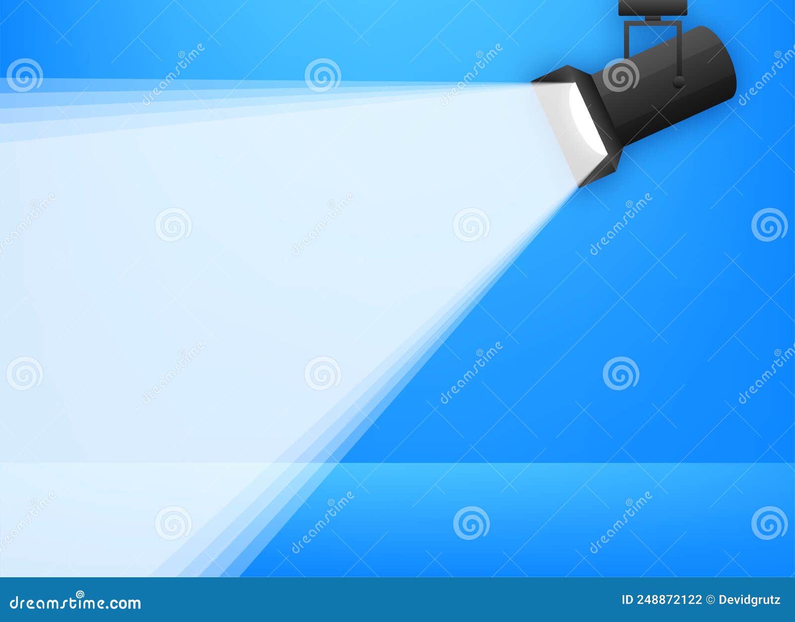 Abstract Mockup with Blue Projecton White Background for Banner Design ...