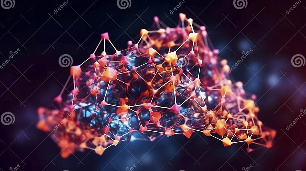 Abstract Model Molecule. Digital Technologies in Genetic Engineering ...