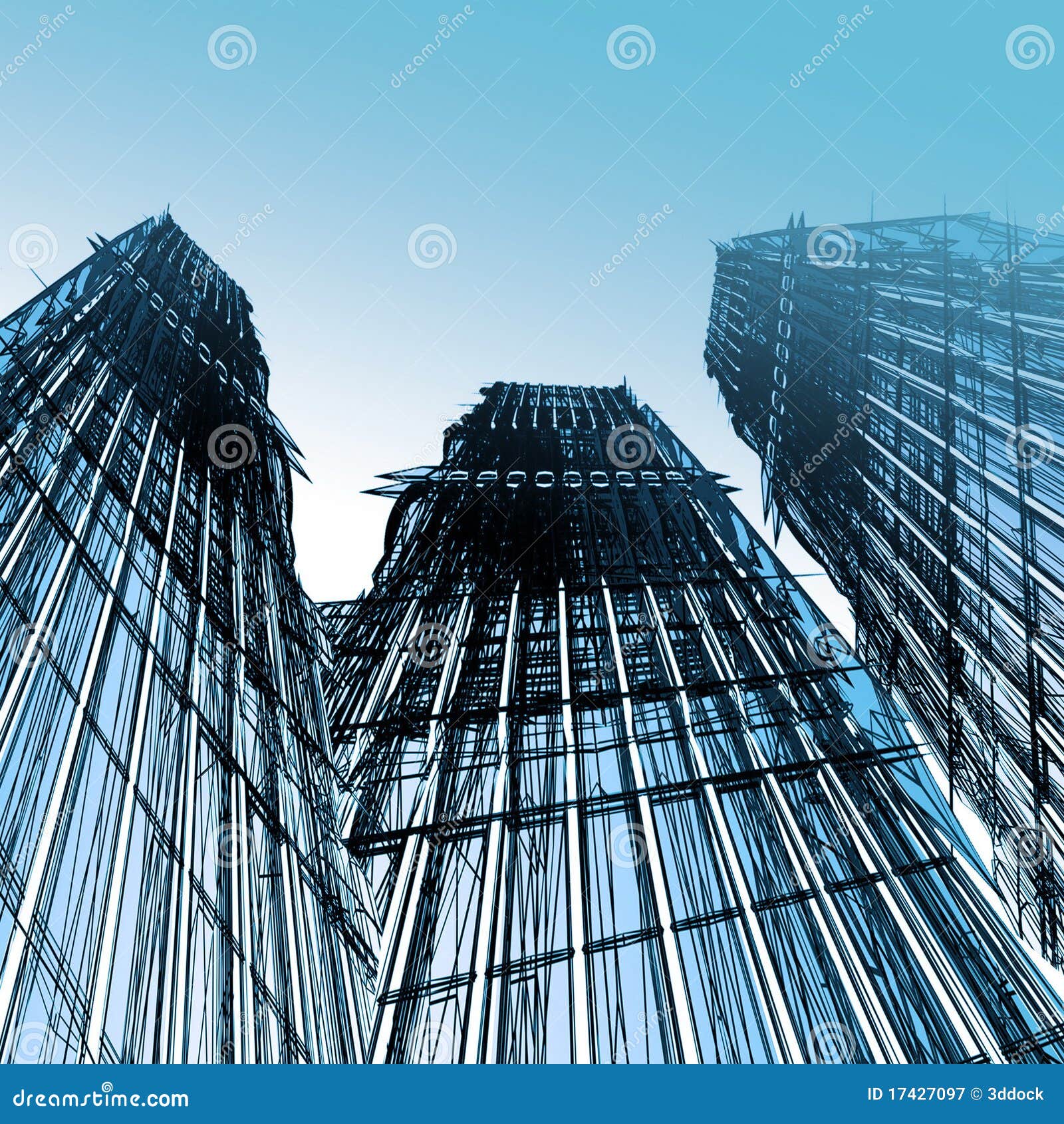 Abstract Modern Architecture Stock Illustration - Illustration of ...