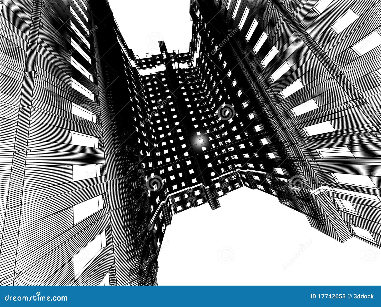 Abstract Modern Architecture Stock Illustration - Illustration of ...