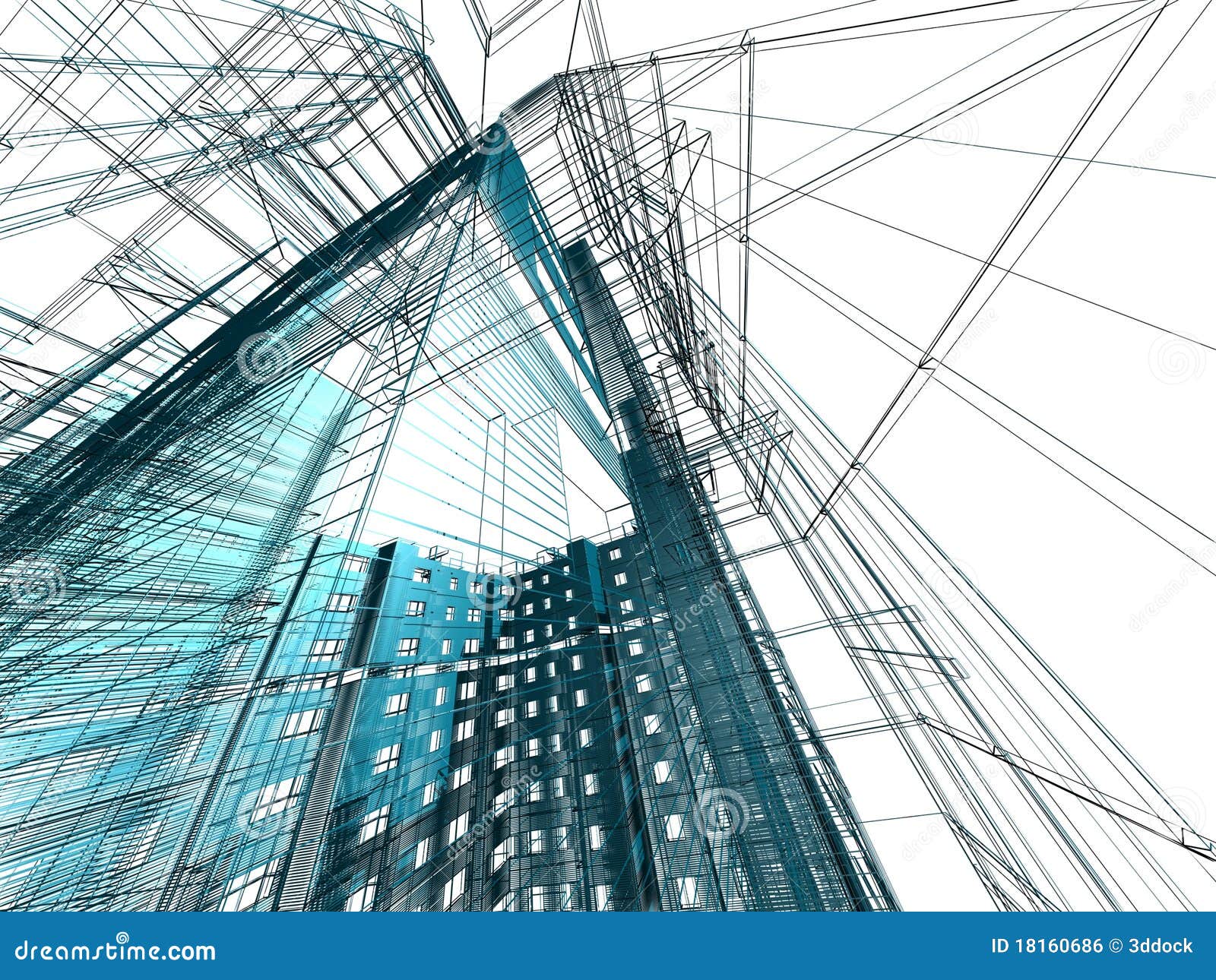 Abstract Modern Architecture Stock Illustration - Illustration of ...