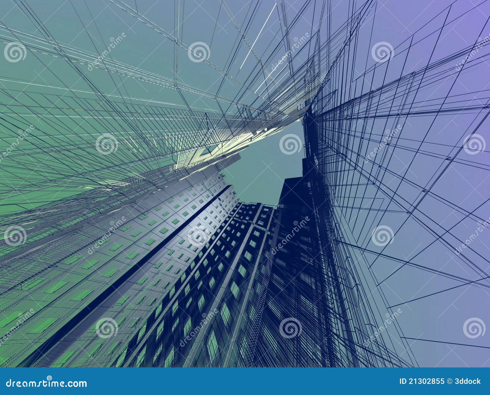 Abstract Modern Architecture Stock Illustration - Illustration of ...