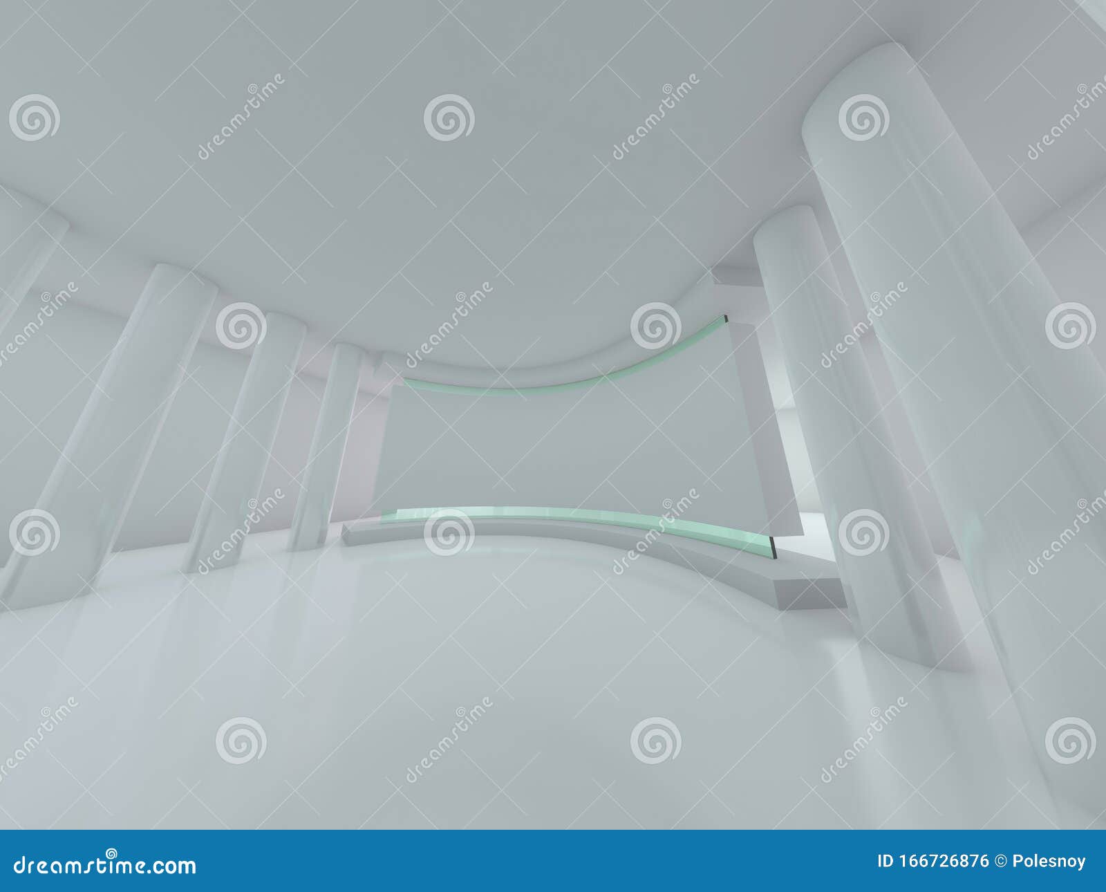 Abstract Modern Architecture Background 3d Stock Illustration