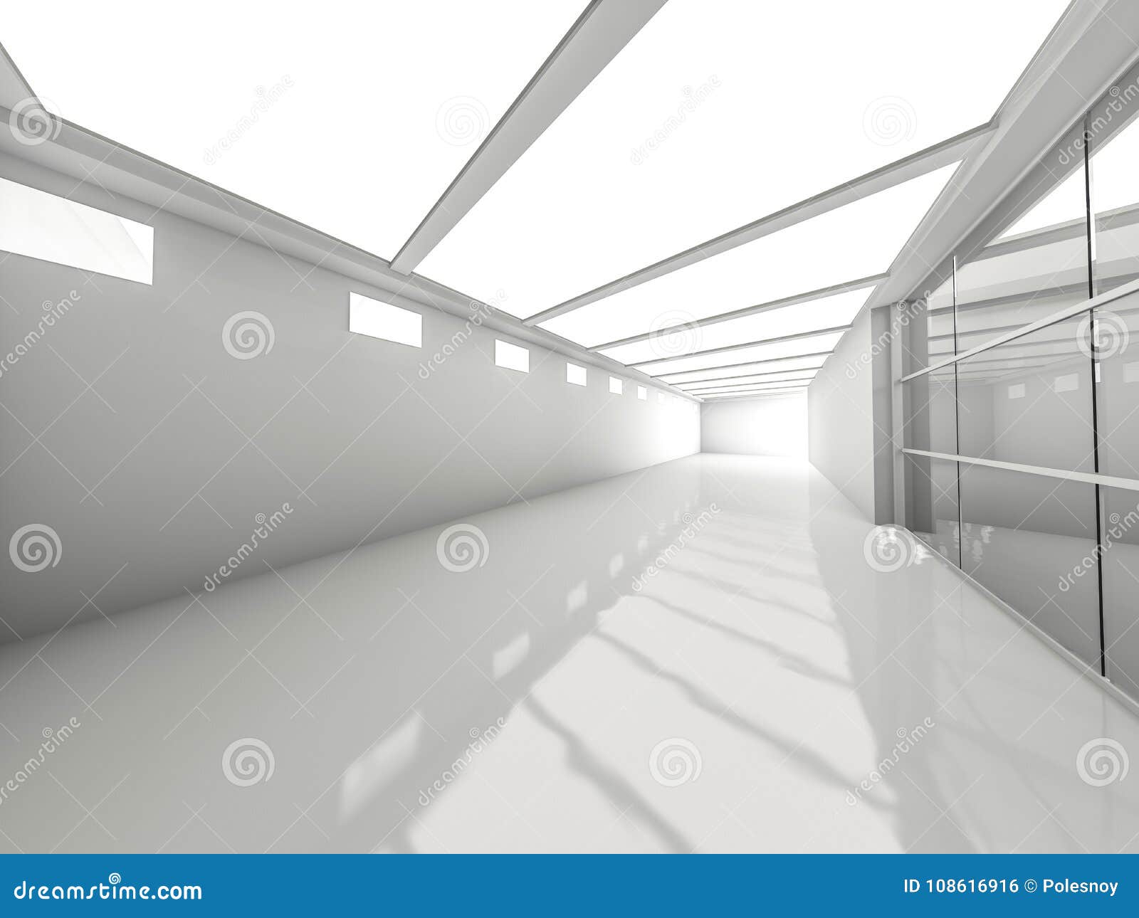 Abstract Modern Architecture Background 3d Rendering Stock