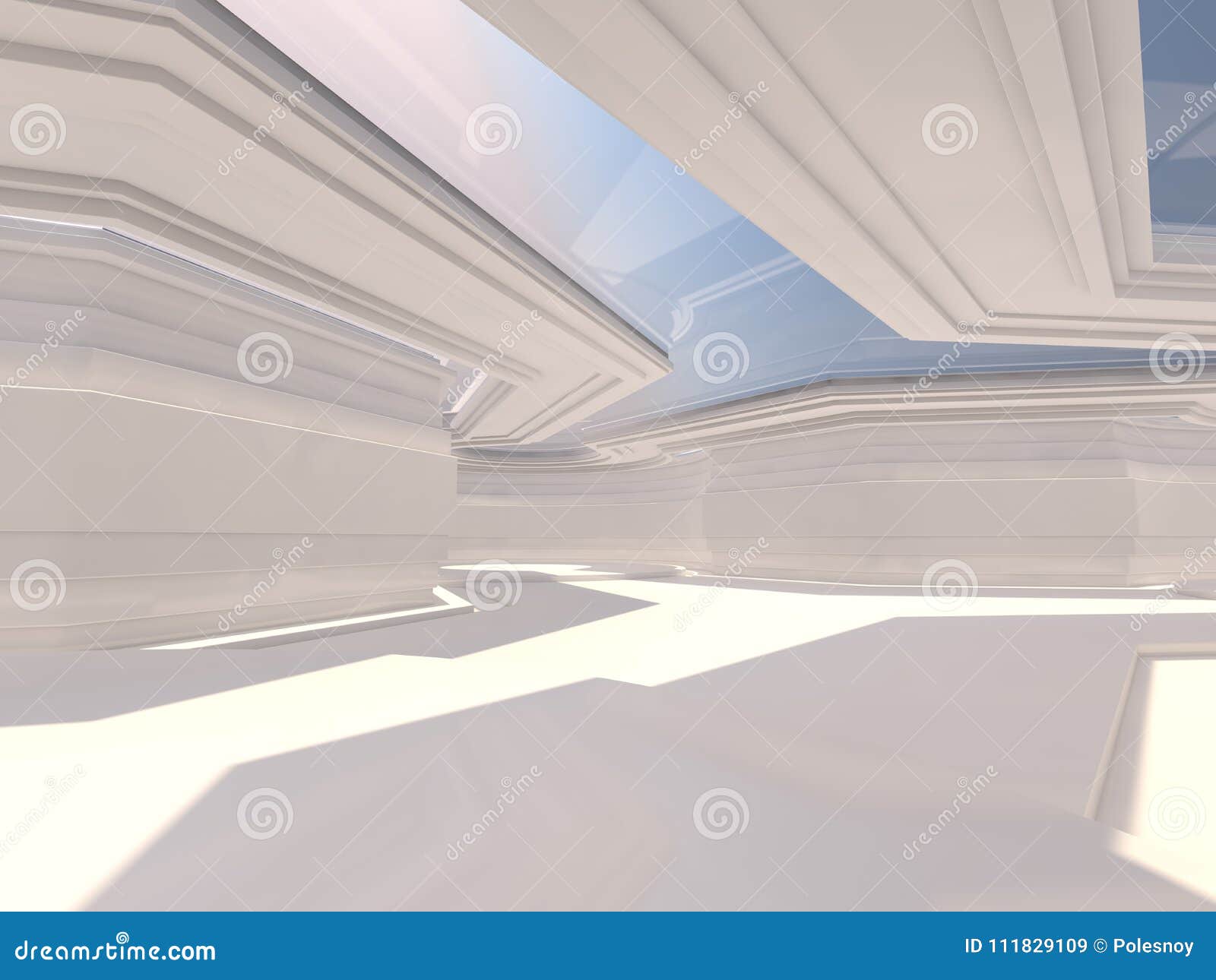 Abstract Modern Architecture Background 3d Rendering Stock Image