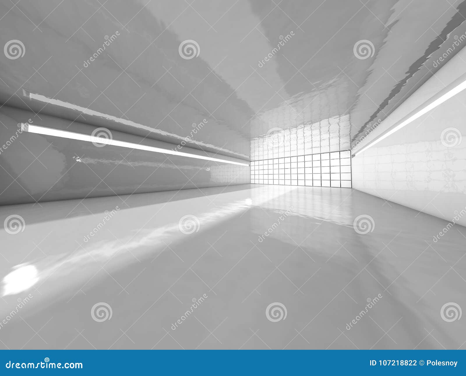Abstract Modern Architecture Background, Empty Open Space Interi Stock ...