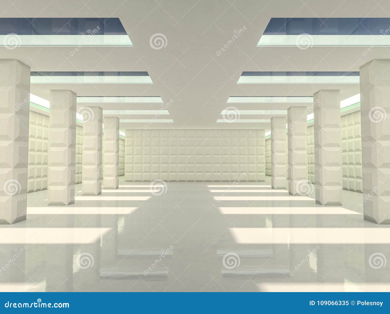 Abstract Modern Architecture Background 3d Rendering Stock Illustration Illustration Of