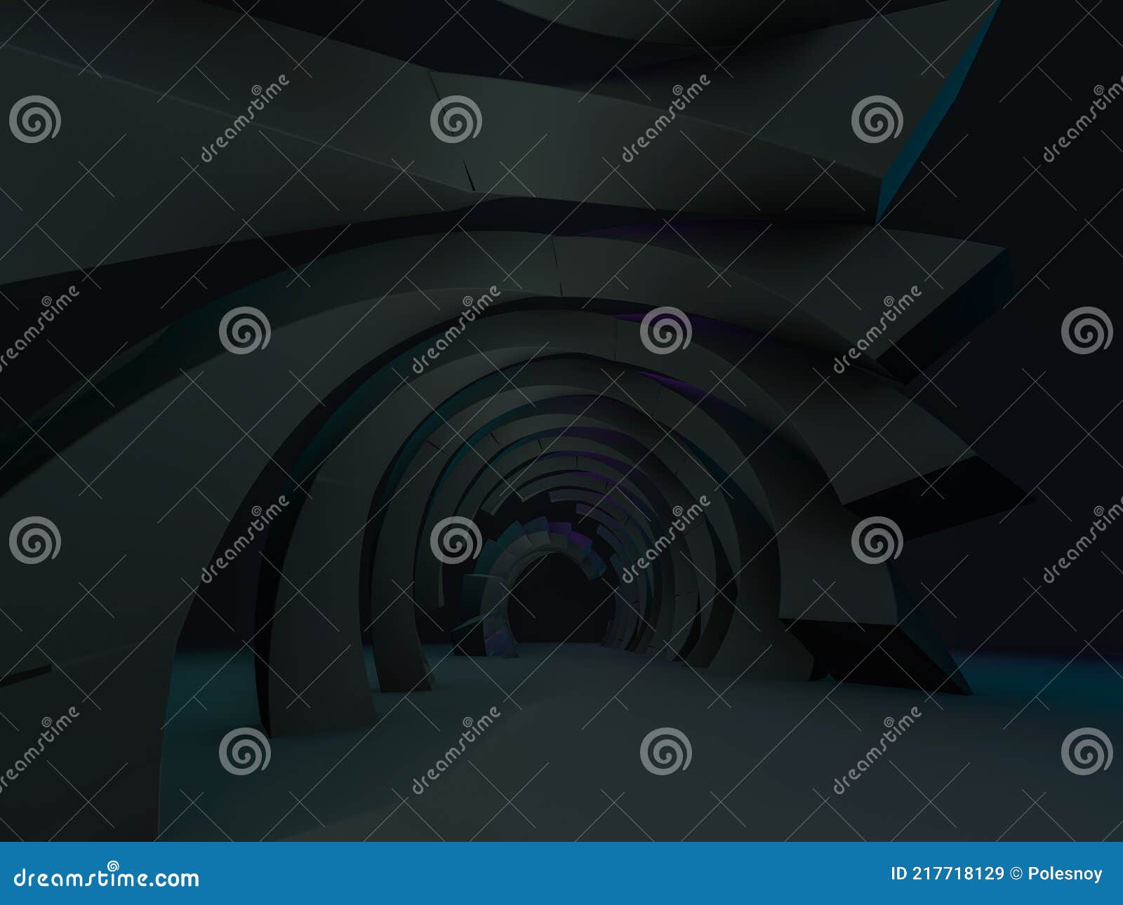 Abstract Modern Architecture Empty Background. 3D Illustration Stock ...