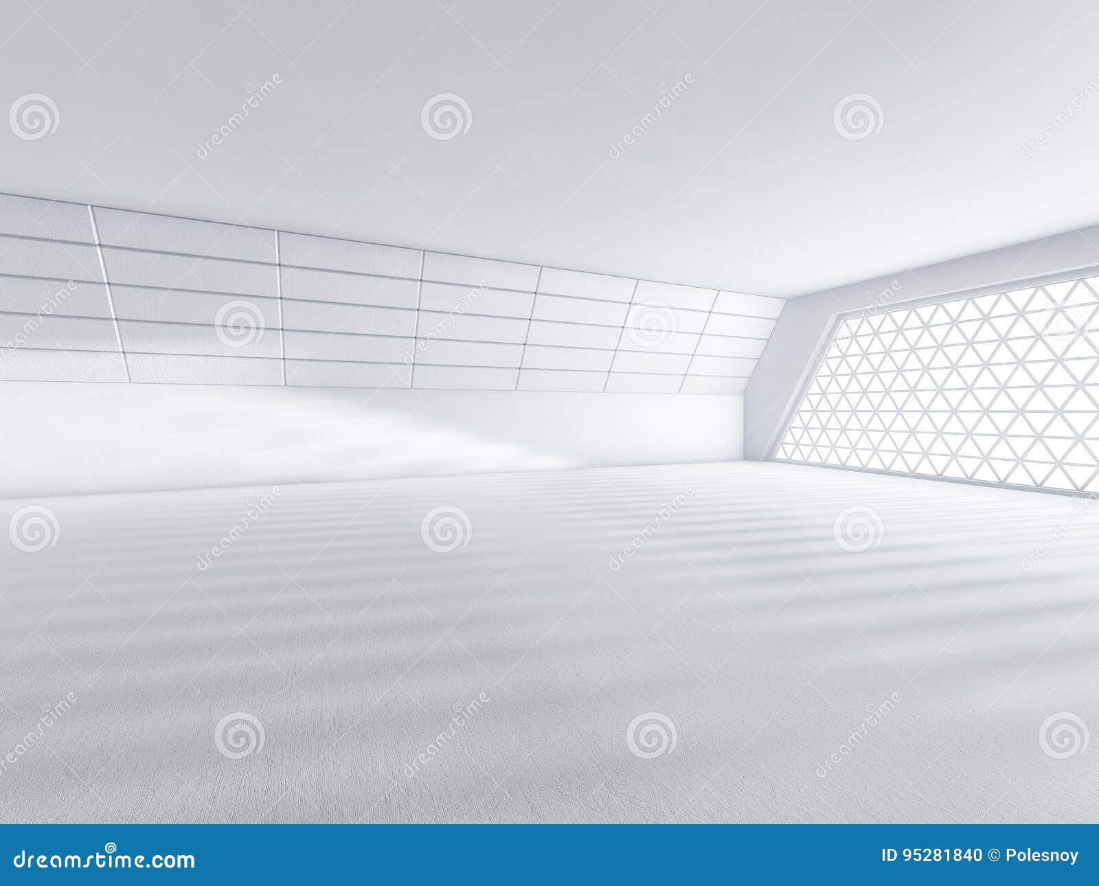 Abstract Modern Architecture Background, Empty White Open Space Stock ...