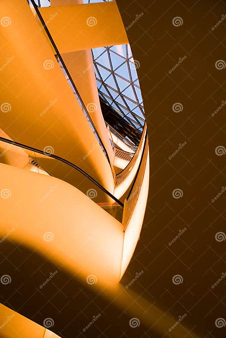 Abstract of Modern Architecture Building Interior Stock Image - Image ...