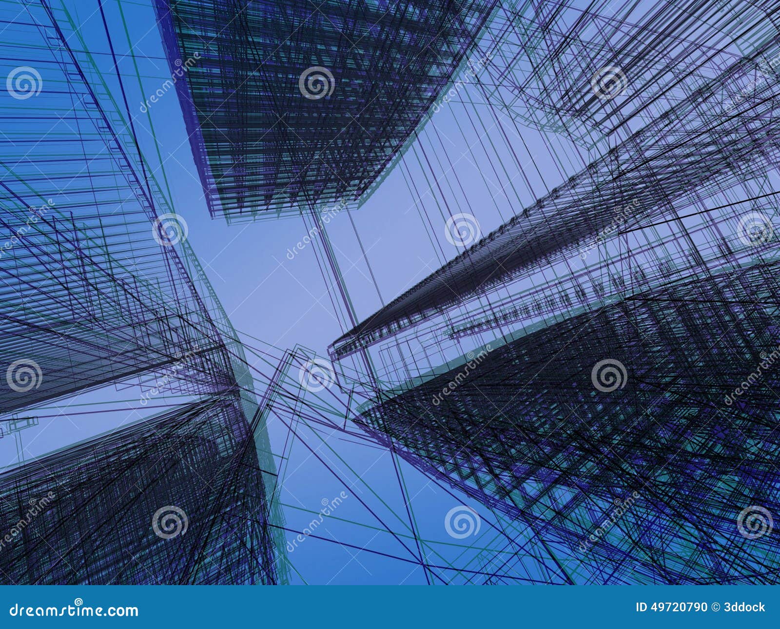 Abstract Modern Architecture Stock Illustration - Illustration of ...