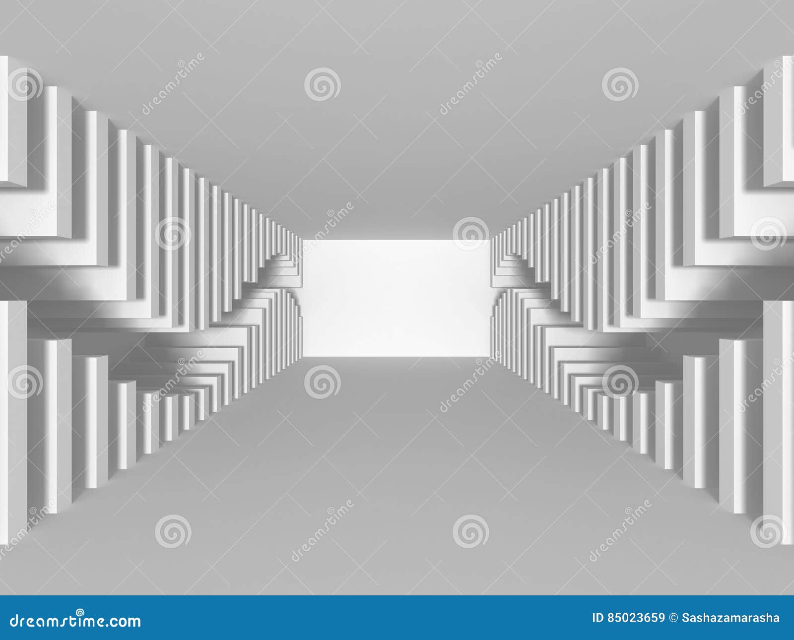 Abstract Modern Architecture Interior Background Stock Illustration ...