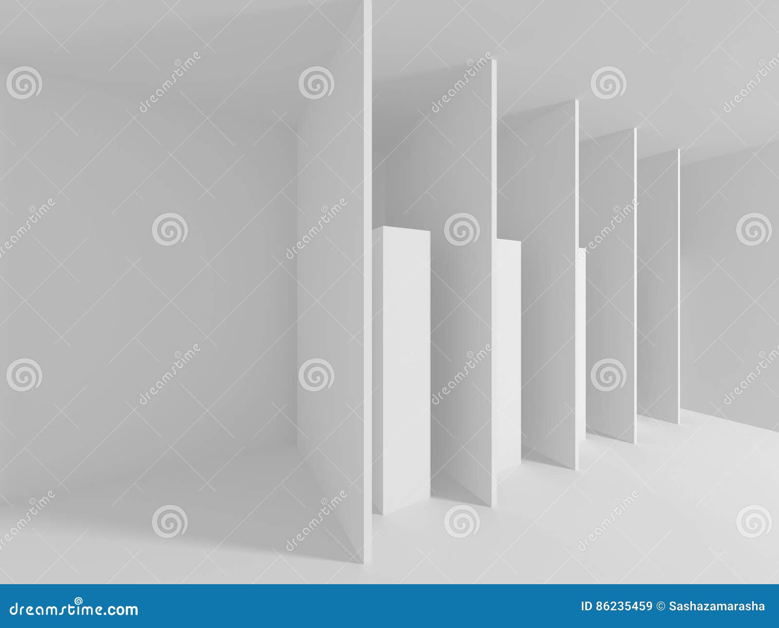 Abstract Modern Architecture Interior Background Stock Illustration ...