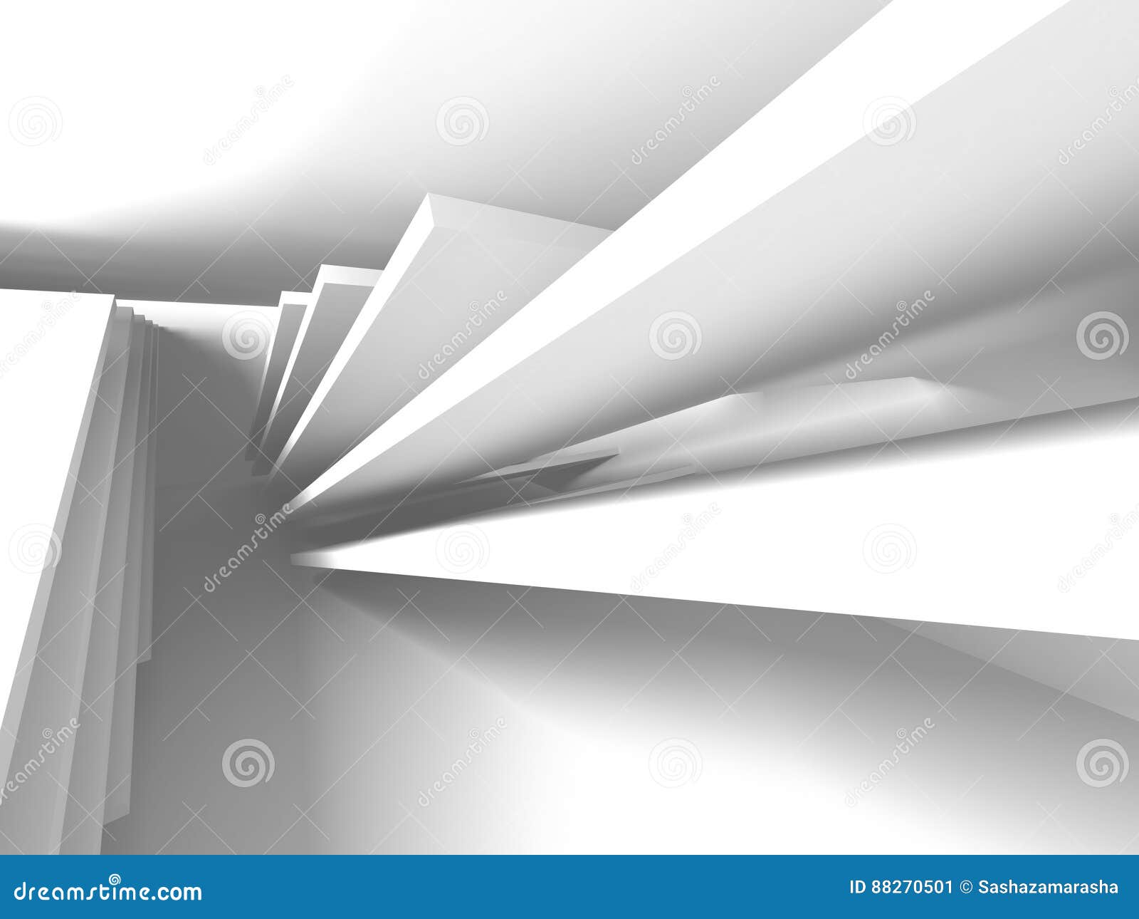 Abstract Modern Architecture Interior Background Stock Illustration ...
