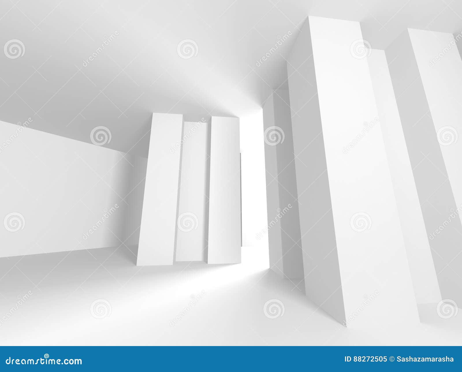 Abstract Modern Architecture Interior Background Stock Illustration ...