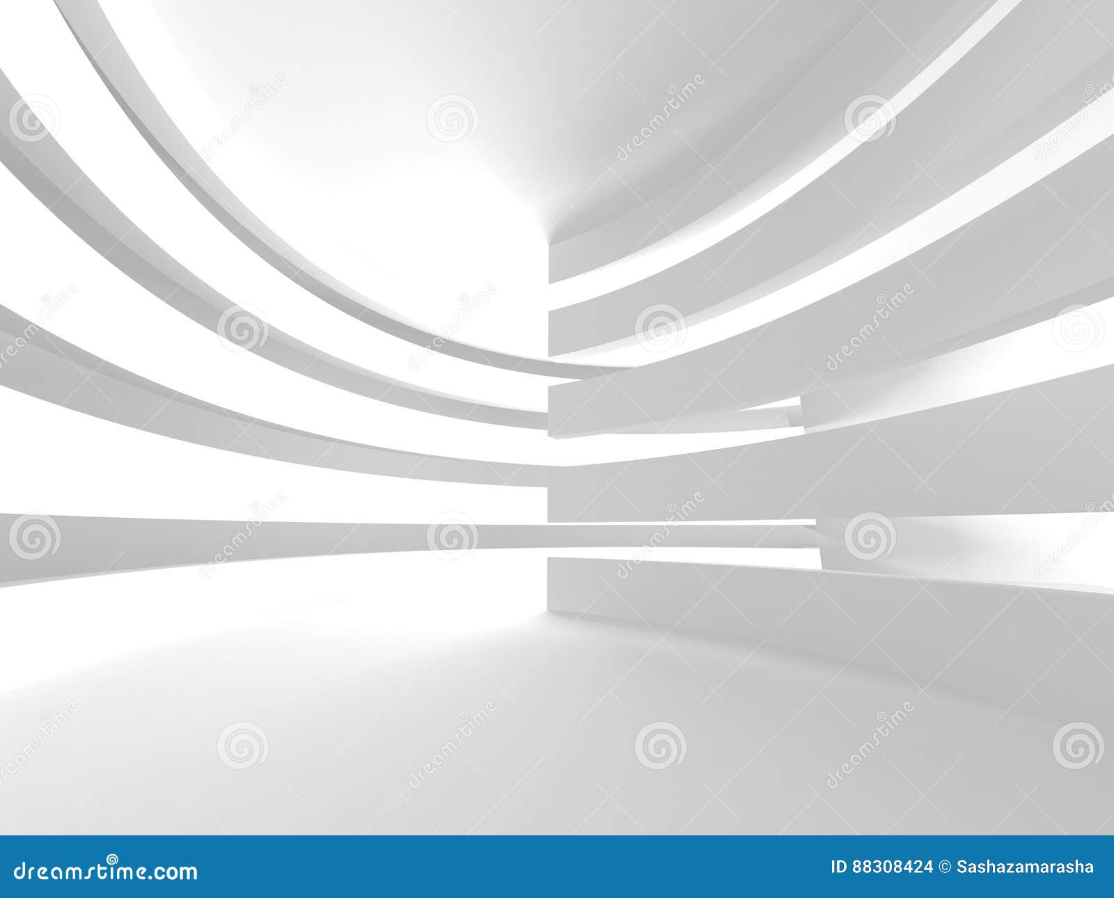 Abstract Modern Architecture Interior Background Stock Illustration ...
